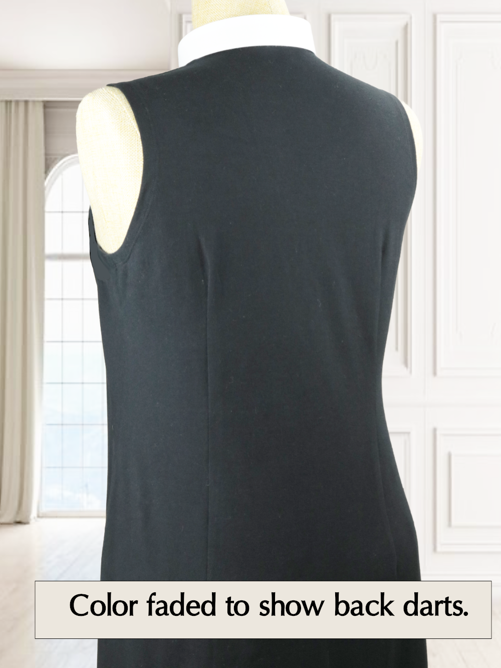 Women's Tapered Clergy Dress – Elegant Fitted Clerical Wear · ClergyImage